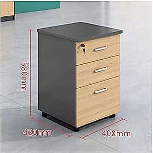 REHOOF 47.2x23.6 inch Executive Desk, Large Office Computer Desk with Thicken Frame, Modern Simple Workstation Business Furniture for Home Office, (Color : C+File Cabinet)