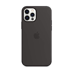 Apple iPhone 12 and iPhone 12 Pro Silicone Case with MagSafe - Black