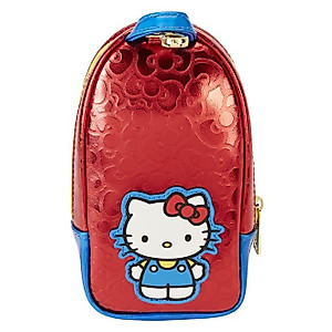 Loungefly Sanrio Hello Kitty 50th Anniversary Coin Bag Metallic Stationery Mini Backpack Pencil Case