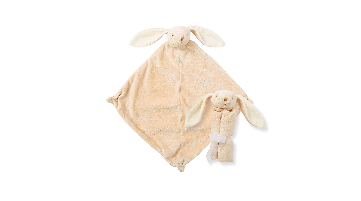 Beige Bunny Cuddle Twins Set by Angel Dear