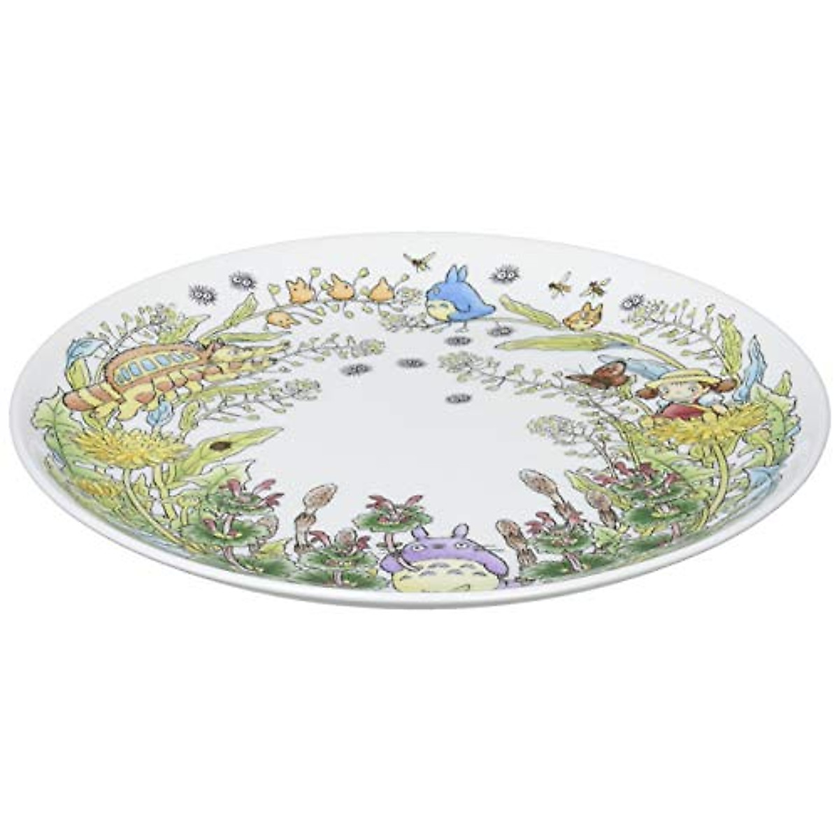 Noritake T50116A/4660-2 My Neighbor Totoro Plate, 9.1 inches (23 cm), Dandelion Version, Microwave Safe, 1 Piece, Bone China