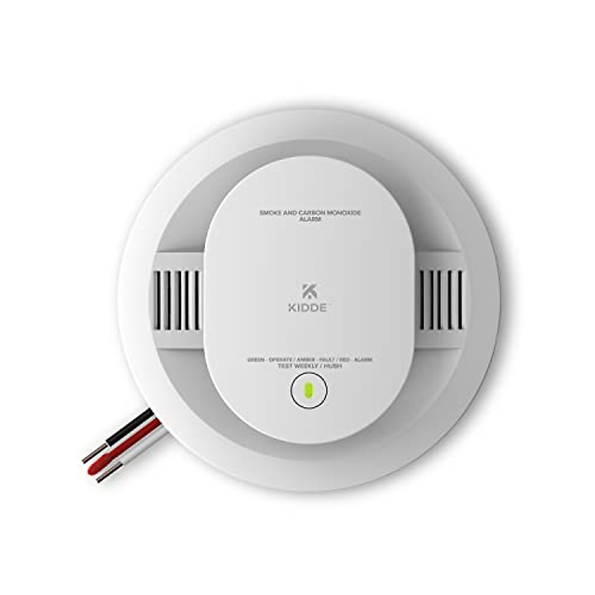 Kidde Hardwired Smoke & Carbon Monoxide Detector, AA Battery Backup, LED Warning Light Indicators & Smoke Detector, Hardwired Smoke Alarm with Battery Backup & Interconnect Capability
