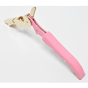 Gold and Pink Soft Velvet Touch Waiters Double Hinge Corkscrew Wine Bottle Opener