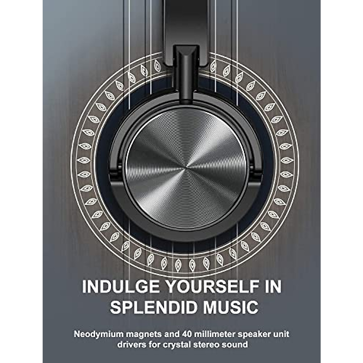 Nasuque Headphones with Microphone, Foldable Wired Headphones with Deep bass, Adjustable Headband and Noise Isolation for Smartphone Computer Laptop Chromebook MP3/4, (Black Gray)