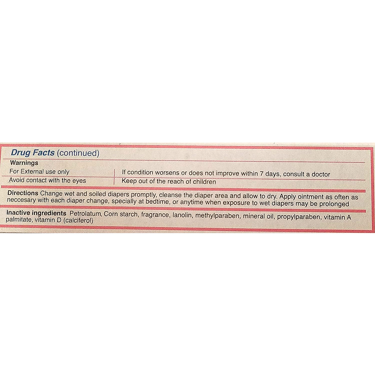 Vitacilina Bebe Diaper Rash Ointment 1.76 oz. (Quantity of 6)