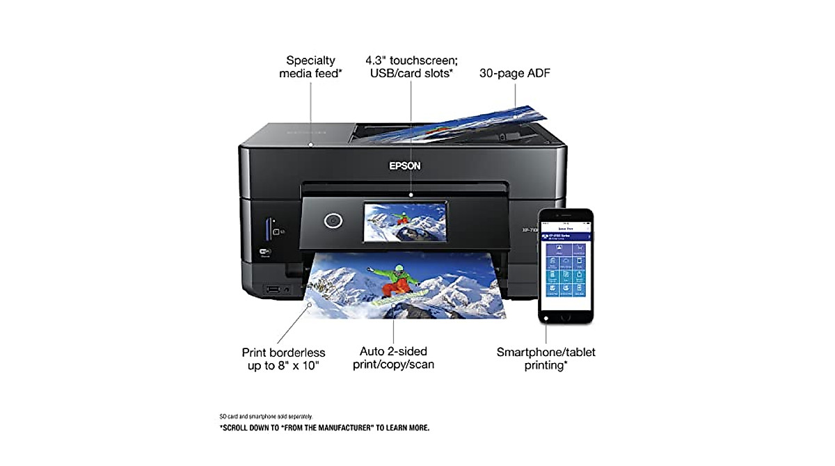 Epson XP-7100 Wireless Photo Printer - Quality & Efficiency