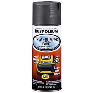 Rust-Oleum Black BlackRust-Oleum Automotive 251574 11-Ounce Trim and Bumper Spray, Matte, 11 Ounce (Pack of 1), Fl Oz