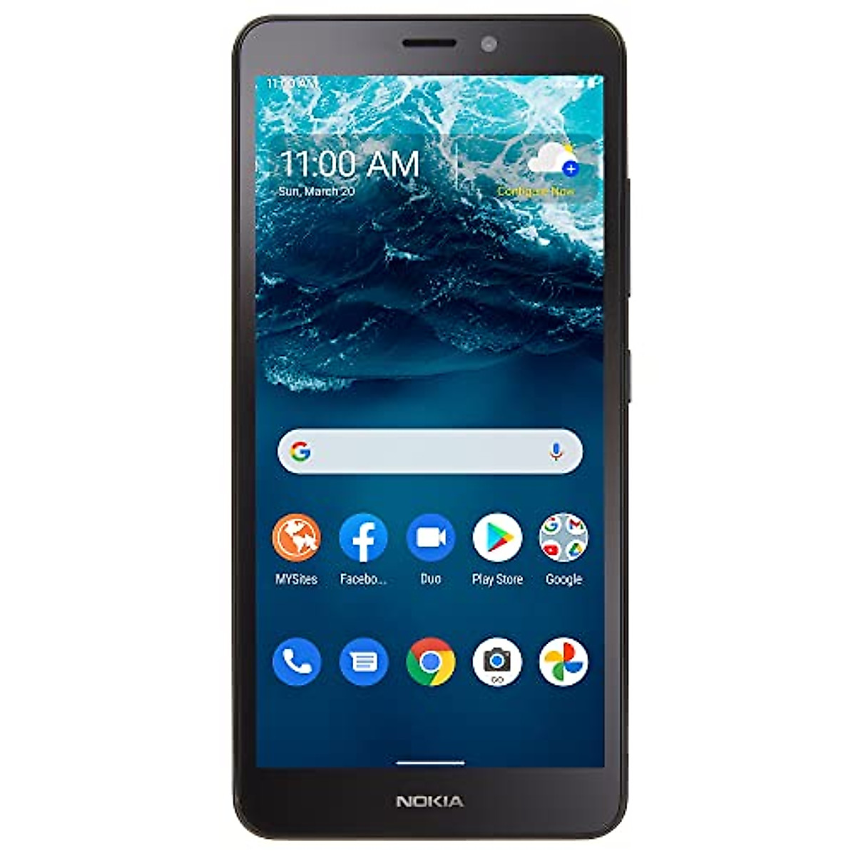 Total by Verizon Samsung Galaxy A03s, 32GB, Black - Prepaid Smartphone (Locked) & TracFone Nokia C100, 32GB, Blue - Prepaid Smartphone (Locked)