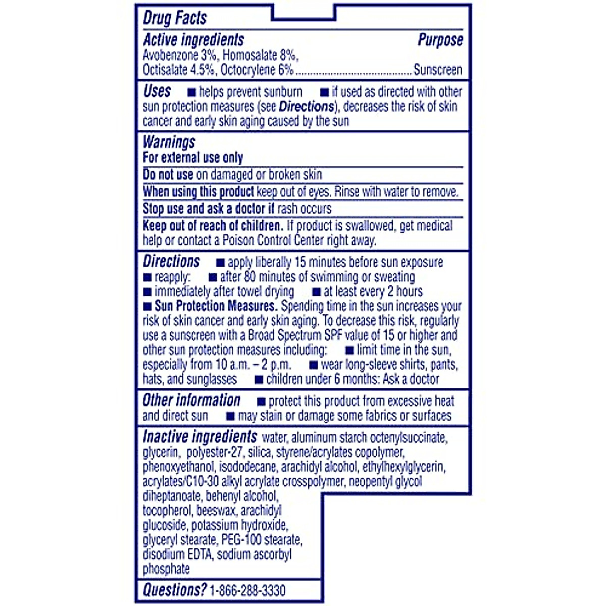 Coppertone Oil Free Sunscreen for Face SPF 30, Face Sunscreen Lotion, Travel Size, 3 Fl Oz Tube
