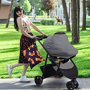 2pcs Wet Dry Bag Cute Fox Animal Space Star Cloth Diaper Bags Waterproof Wet Bags Washable Wet Dry Organizer Pouch with Two Zippered Pockets for Swimsuits Travel Hiking Baby Stroller