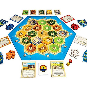 Catan Board Game (Base Game) | Family Board Game | Board Game for Adults and Family | Adventure Board Game | Ages 10+ | for 3 to 4 Players | Average Playtime 60 Minutes | Made by Catan Studio