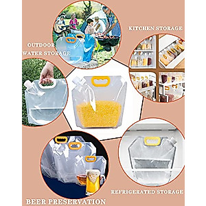 Cereal Containers Storage(5pcs -11lb)Airtight Food Storage Containers with Lids & Funnel, Air Tight Containers for Food Stand Up Rice Cereal Dry Food Storage Containers for Organizing Pantry Kitchen