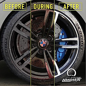 Nanoskin IRON FREE Paint, Wheel and Glass Decontamination Fall Out Remover 16 Oz. - Removes Iron Particles in Car Paint, Motorcycle, RV & Boat | Use before Clay, Wax or Car Wash for Car Detailing