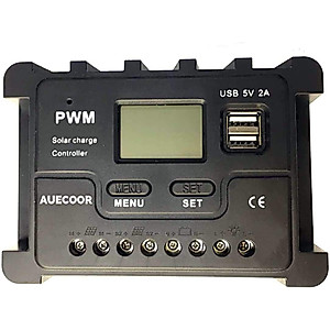 AUECOOR 500W(520W) Solar Wind Power Kit: 120W Mono Flexible Solar Panel + 400W 12V Wind Turbine Generator + Accessories for RV, Boat, Cabin, Trailer, Roofs, Off Grid System, 12V Battery Charging