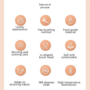 2Pcs Kids U- Shaped Toothbrush Food Grade Soft Silicone Brush Head Manual U-Type Toothbrush 360° Teeth Cleaning Brush Oral Training Toothbrush for Kids Ages 2-6 (Blue, Penguin)