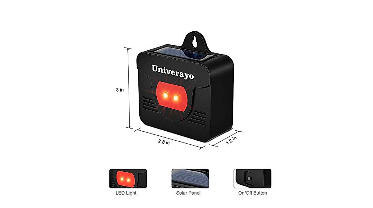Univerayo Predator Deterrent Lights - Solar Powered Solution