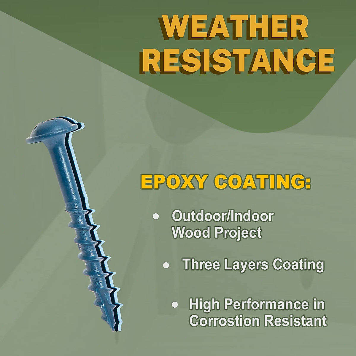 LIONMAX Pocket Wood Screws #8 x 2-1/2", 150PCS Wood Screws for Pocket Hole, Washer Head with Square Drive, Coarse Thread, Blue Coated for Weather Resistant, Self Tapping, 150MM Drive Bit Included