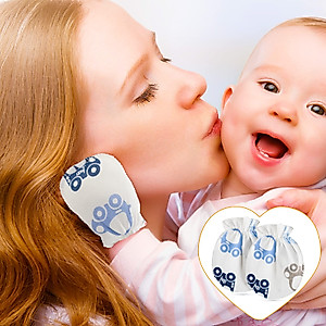 60 Pairs Newborn Baby Gloves Infant No Scratch Elastic Wrist Infant Soft Gloves Baby Mittens for 0-6 Months Baby Girls Boys (Cute Style)