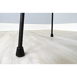 Shepherd Hardware 8758E Leg Tips 1/2-Inch Inside Diameter Rubber Chair Leg Caps, Black, 24 Count (Pack of 1)