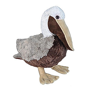 Wild Republic Brown Pelican Plush, Stuffed Animal, Plush Toy, Gifts for Kids, Cuddlekins 15 inches