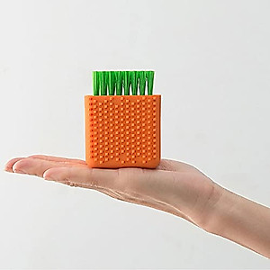 Selaurel 2 Pack Silicone Laundry Brush Scrub Multi-use Household Cloth Washing Brush Dual-use Scrubbing Brush for Clothes Underwear Shoes, Plastic Soft Cleaning Tool