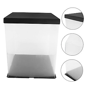 Cabilock 1Set Box transparent cake box transparent gift cake container containers with lids clear container with lid airtight bread container food containers heighten plastic dessert box