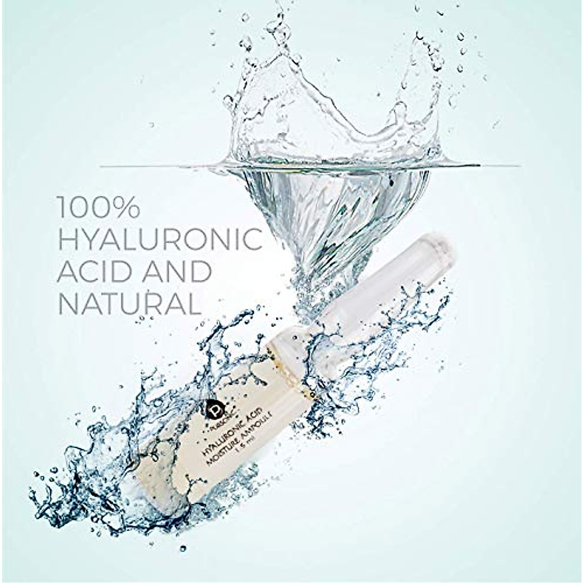 100% Hyaluronic Acid And Natural Moisturizing Serum Ampoule Set,Anti Aging Anti Wrinkle, 7 Day Treatment For All Skin Types