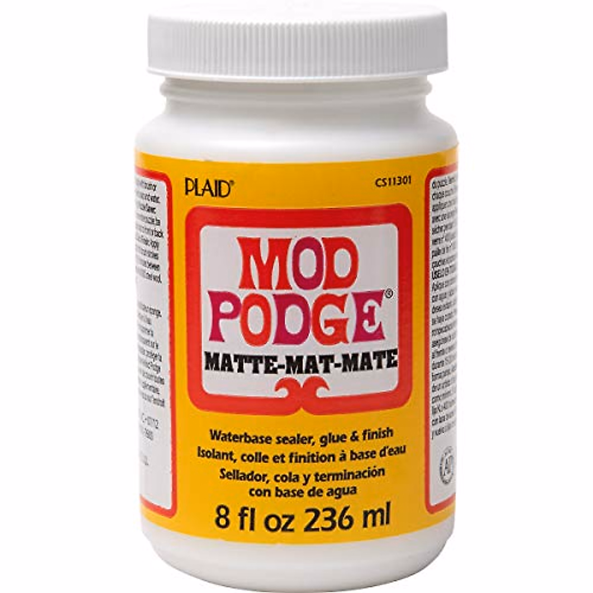 Mod Podge Super Thick Gloss (8-Ounce), CS11297 & CS11301 Waterbase Sealer, Glue and Finish, 8 Oz, Matte
