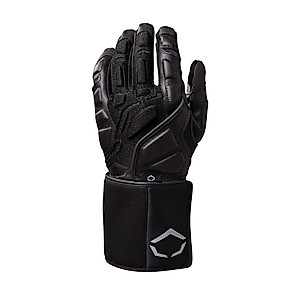 EvoShield Trench Lineman Adult Gloves - Black, Small