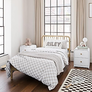 Storkcraft Next Porto Twin Bed (Natural) – GREENGUARD Gold Certified Fits Standard Twin Mattress, Sleek and Elegant Design, Easy to Assembly, Easy-to-Match Style