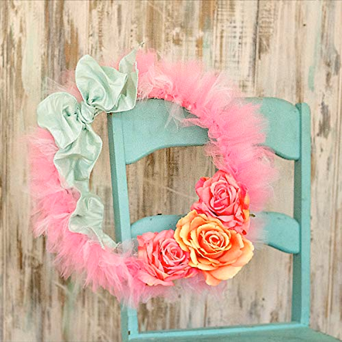 Expo Shiny Tulle Spool of 25-Yard, Light Gold