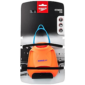 Speedo Unisex's Biofuse Fitness Fin, Fluro Tangerine/Pool Blue/Blue Flame, S