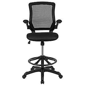 Flash Furniture Office Seating, 27"W x 27"D x 42" - 49.5"H, Black