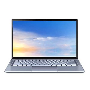 ASUS ZenBook 14 Ultra Thin and Light Laptop, 4-Way NanoEdge 14” FHD, Intel Core i7-10510U, 8GB RAM, 512GB PCIE SSD, NVIDIA GeForce MX250, Windows 10 Home, Utopia Blue, UX431FL-EH74