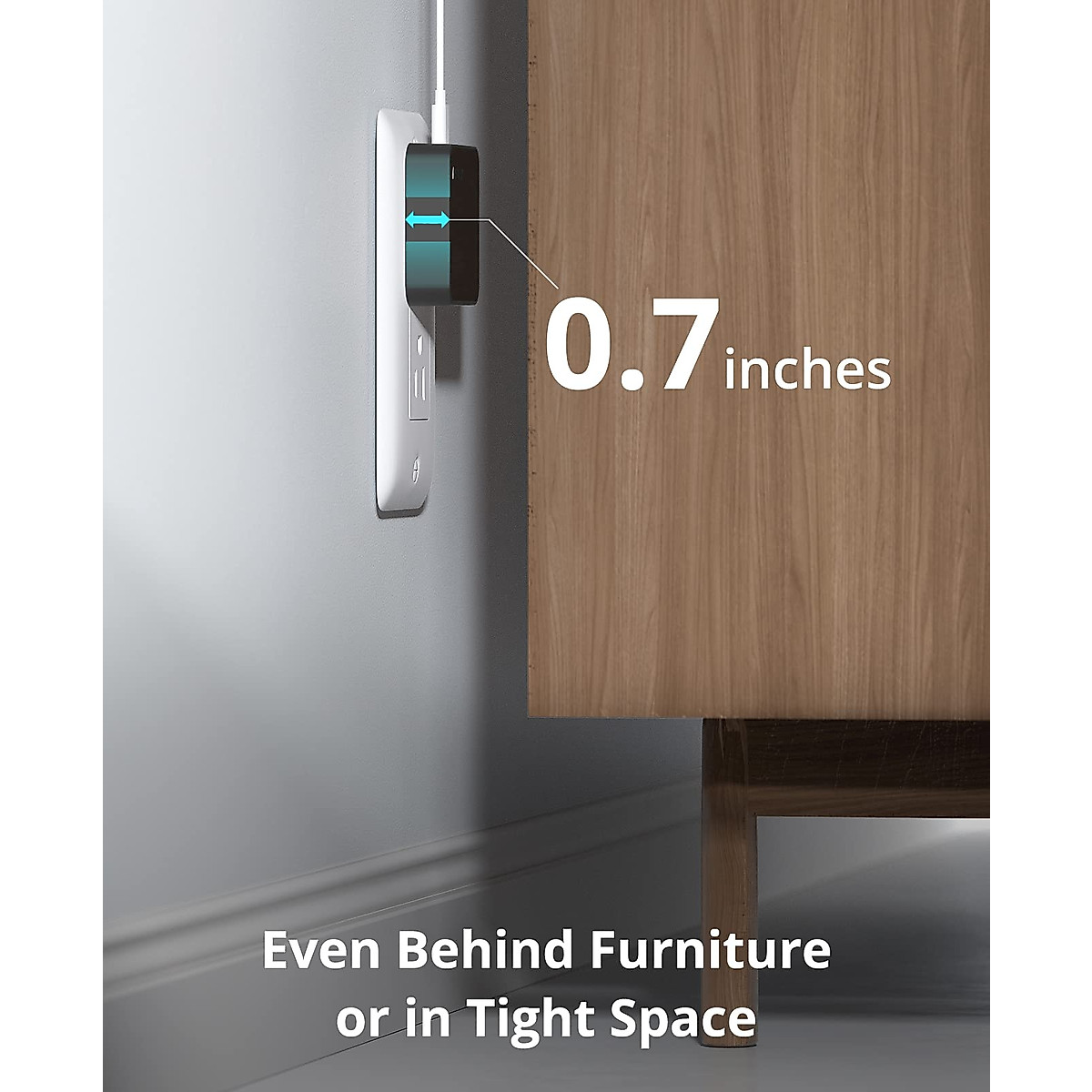 Nekmit Dual Port USB C Wall Charger, 40W PD Fast Charging USB C Wall Plug Adapter, Flat Thin Slim Charger Block for iPhone 14/14 Pro/14 Pro Max, Galaxy, MacBook Air, iPad, AirPods and More