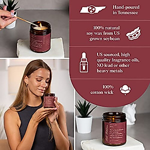 Funny Gift Candle for Women, Bestie, Coworker, Mom, Sister, Best Friend Candle, Friendship Candle, All Natural Soy Wax Candle, 8oz- Made in USA (Funny BFF Candle)