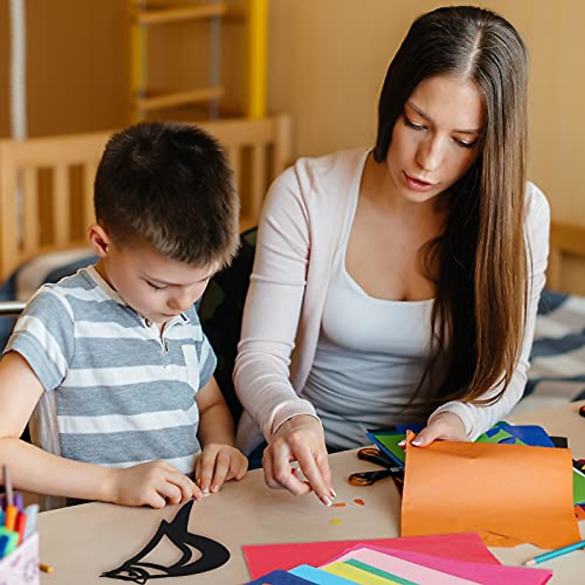 9 Pieces Birds Suncatcher Kit for Kids, DIY Stain Glass Kits Effect Paper Crafts (9 Cutouts, 16 Tissue Papers) for Kids Window Art Classroom Art Crafts Birthday Gift Toys Party Favors 6 x 2 inch