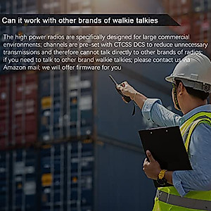 Retevis RT1 Two Way Radios Long Range Rechargeable, Heavy Duty 2 Way Radios with 3000mAh Battery,Rugged Adults Walkie Talkies with Earpiece and Mic Set, for Commercial Use(5 Pack)