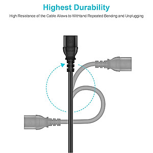 Jantoy 6ft UL AC in Power Cable Lead Compatible with Zojirushi NS-WRC10 5.5-Cup Micom Rice Cooker