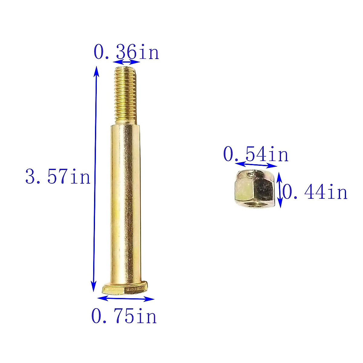 193406 Wheel Bolts and Lock Nuts Fits Cub Cadet Craftsman Husqvarna Replaces 193406 532193406 137644 184219 532137644 738-3056 938-3056 73930600 (4 Pack)