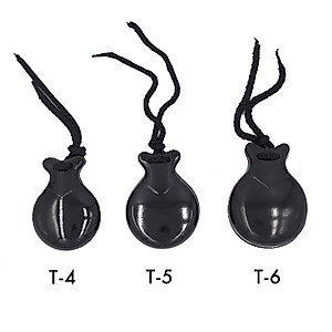 Jale Pollopas Flamenco Spanish Castanets - Black Plastic Castañuelas for Adults and Kids - Beginner Castanets Spanish Percussion Musical Instrument by Ole Ole Flamenco (T6)