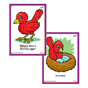 Super Duper Publications | Ask and Answer® Where Questions Fun Deck | Communication and Language Processing Skills Flash Cards | Educational Learning Materials for Children