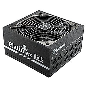 Enermax Platimax D.F. 80 PLUS Platinum Certified Full Modular 1050W Power Supply with Amazing DFR Technolohy and D.F. switch, Individual Sleeved Cable, 10 years Warranty , EPF1050EWT