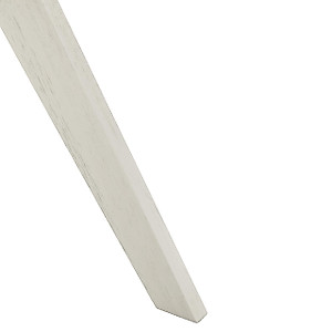 SAFAVIEH Couture Collection Carolee Farmhouse White Washed 46-inch Round Dining Table