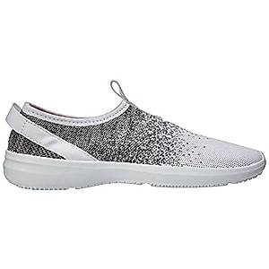 Speedo Women's Water Shoe Surfknit Pro, White/Grey/Black, 8