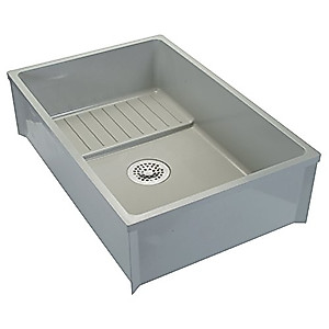 Zurn Z1996-36 Z1996 36" x 24" Commercial Mop Service Basin with PVC Drain Assembly