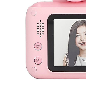 SUNGOOYUE Kids HD Camera 40MP Photo 1080P Video, 180 Degrees Flip Lens, Toy for Photography (Pink)
