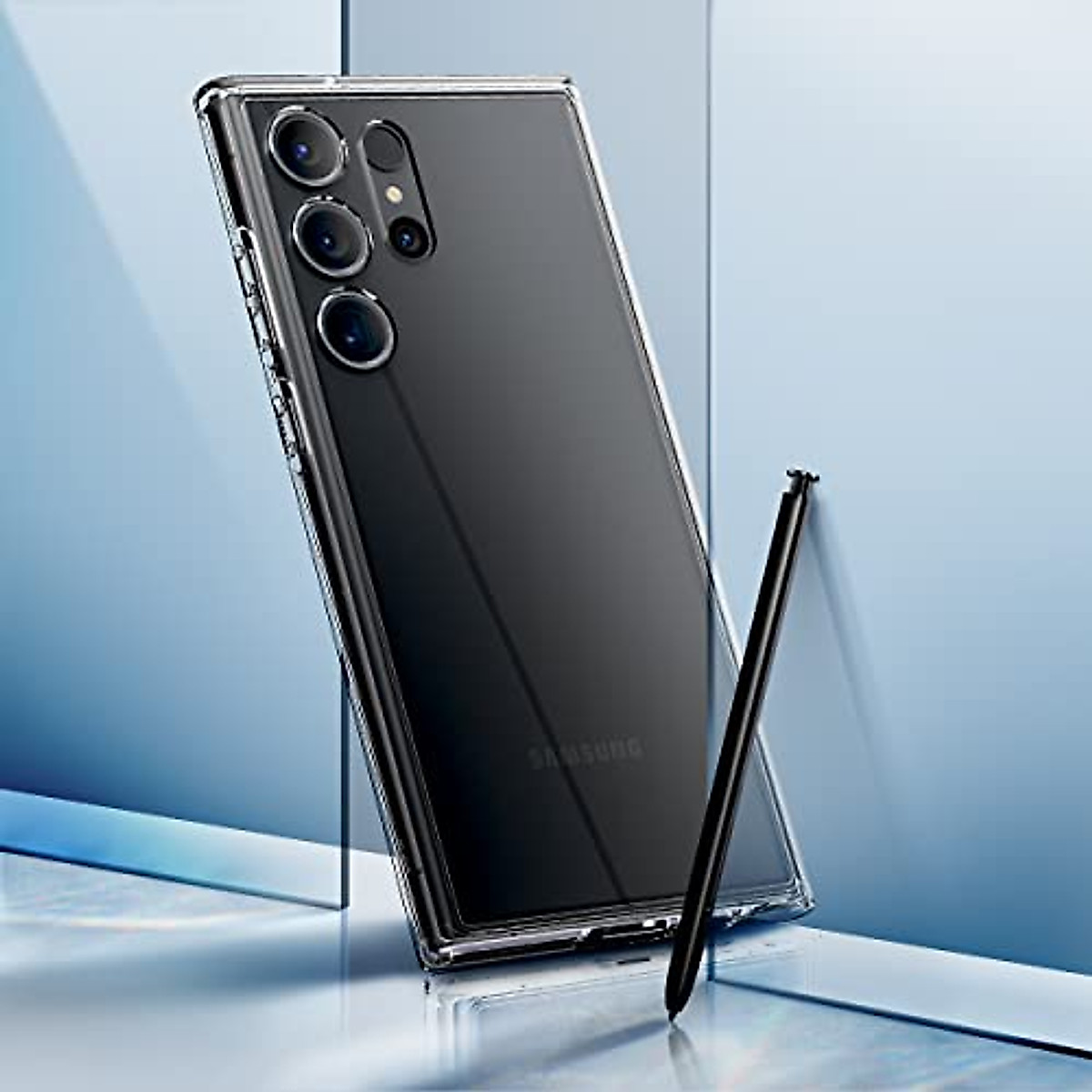 Spigen Ultra Hybrid Designed for Galaxy S23 Ultra Case (2023) - Crystal Clear