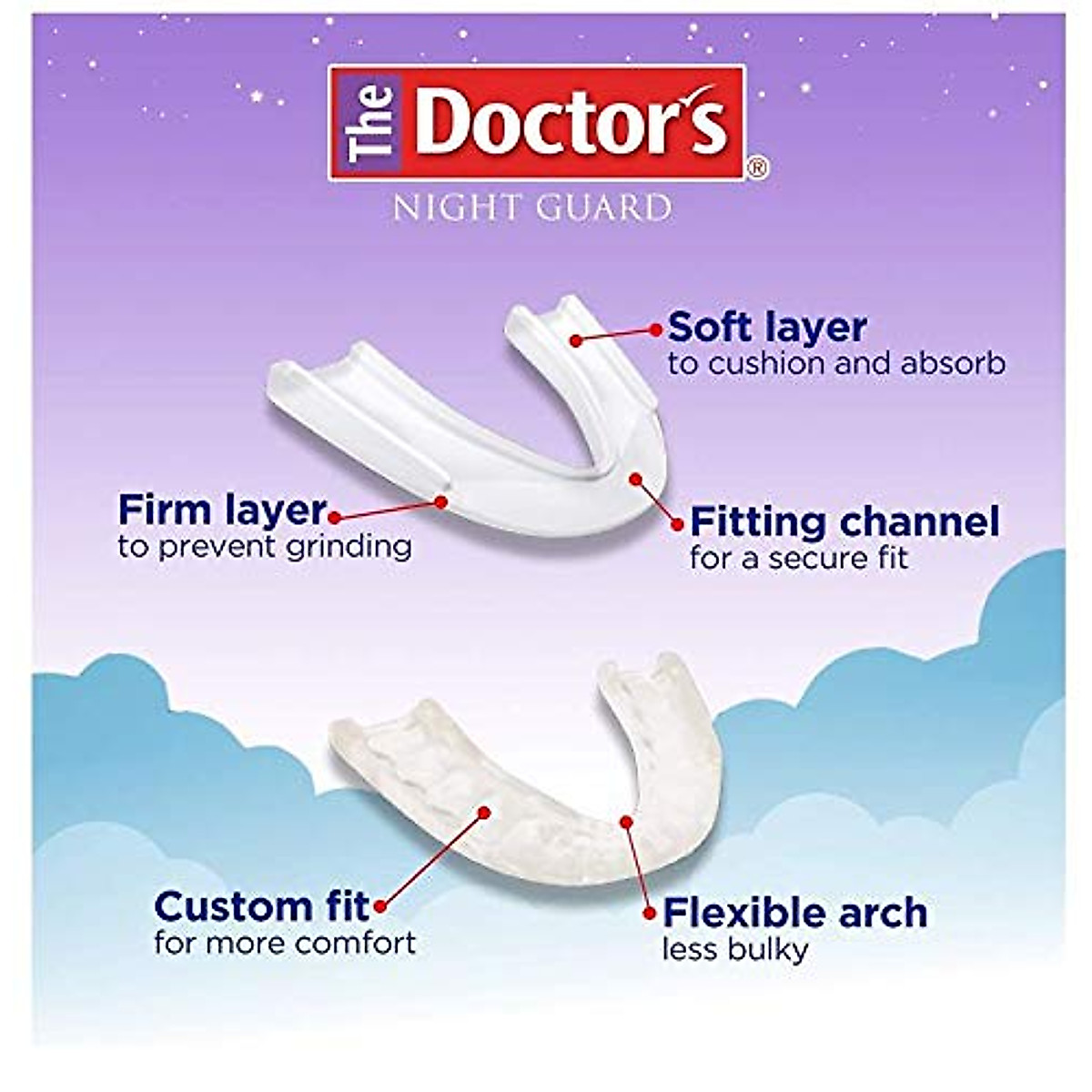 The Doctor's Nightguard, Dental Guard for Teeth Grinding, 2 Count
