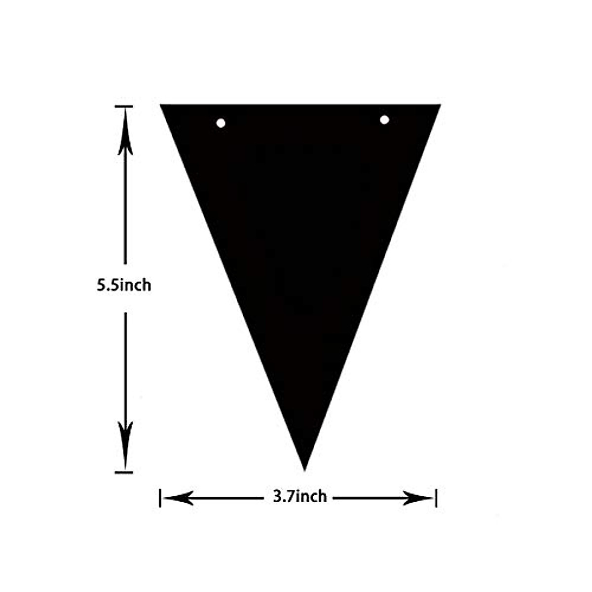 20ft White Triangle Flag Banner for Party & Wedding Decor